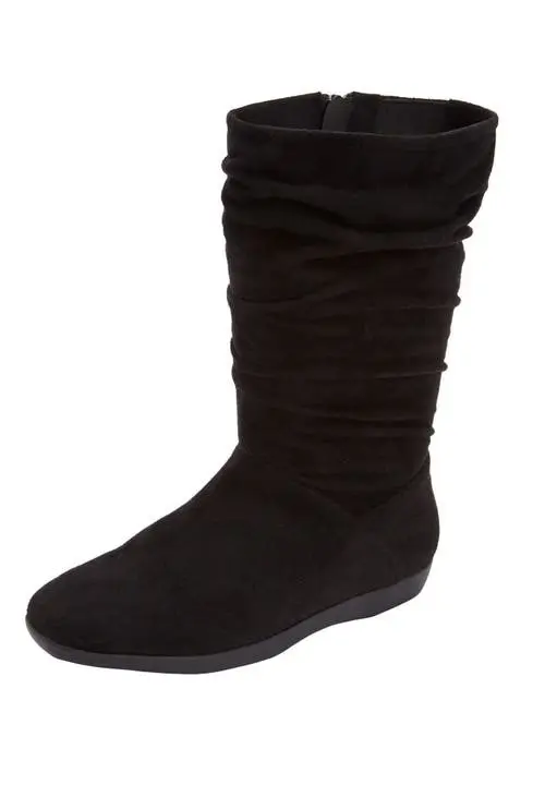 COMFORTVIEW The Aneela Wide Calf Boot - Black