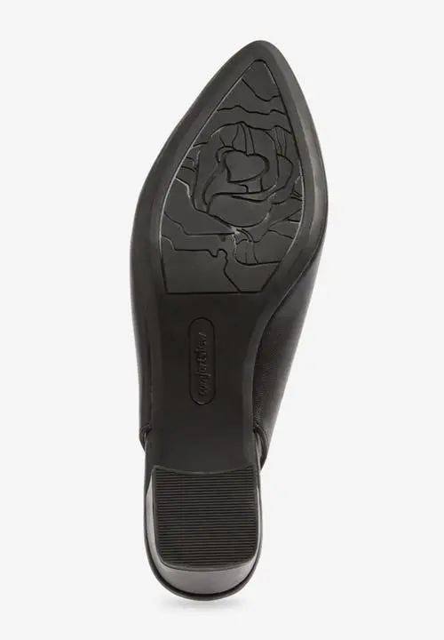 COMFORTVIEW The Mea Slingback Block Heel - Black