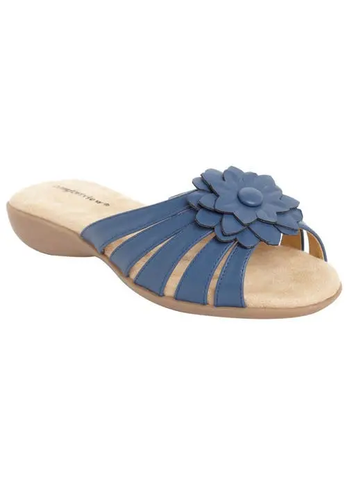 COMFORTVIEW Abigail Slip-on Sandal - Denim