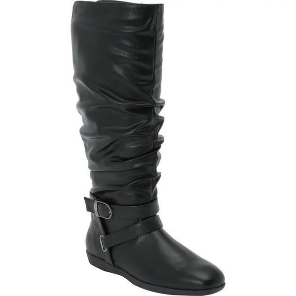 COMFORTVIEW Arya Wide Calf Boots - Black