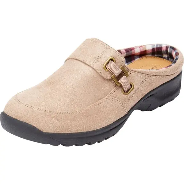 COMFORTVIEW The Joy Slip On Mule - Dark Taupe