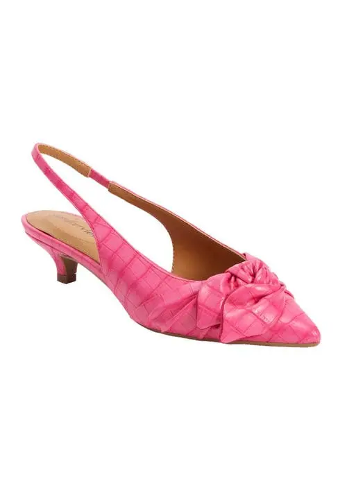 COMFORTVIEW The Tia Slingback - Pink Croco