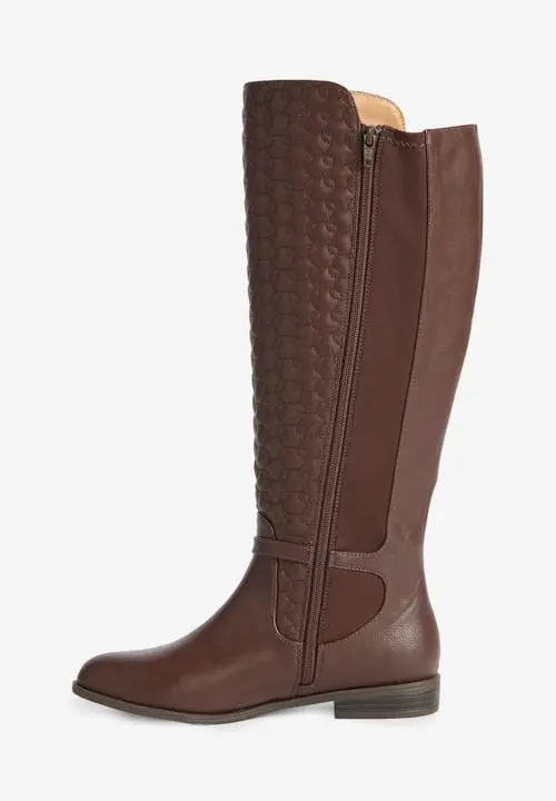 COMFORTVIEW The Viona Wide Calf Boot - Black