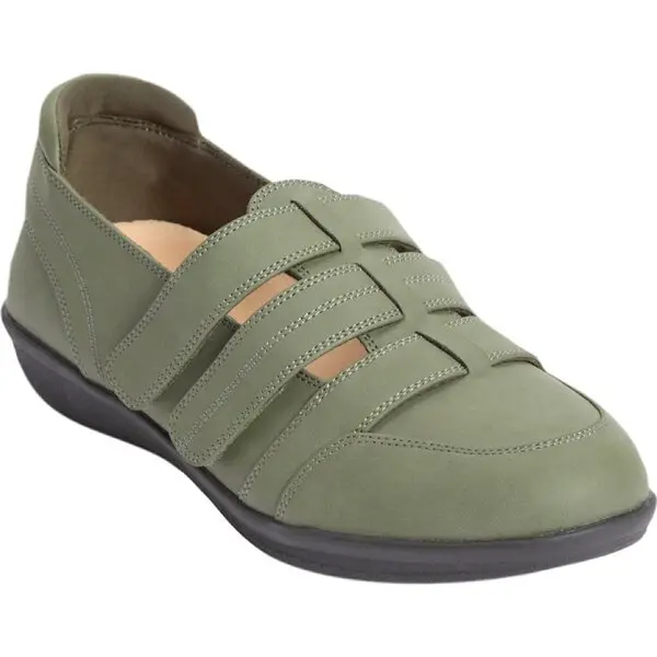 COMFORTVIEW The Ellis Orthotic Flat - Dark Moss