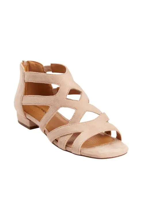 COMFORTVIEW Strappy Lana Sandals - New Nude