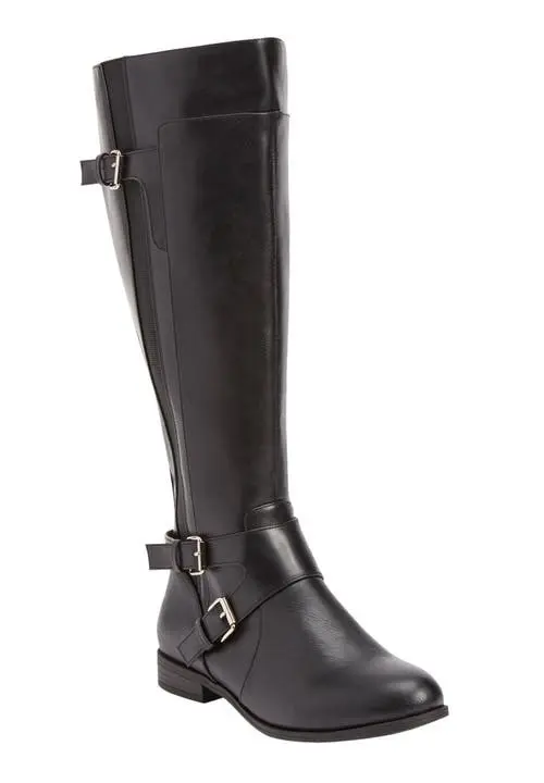 COMFORTVIEW The Whitley Tall Wide Calf Boots - Black