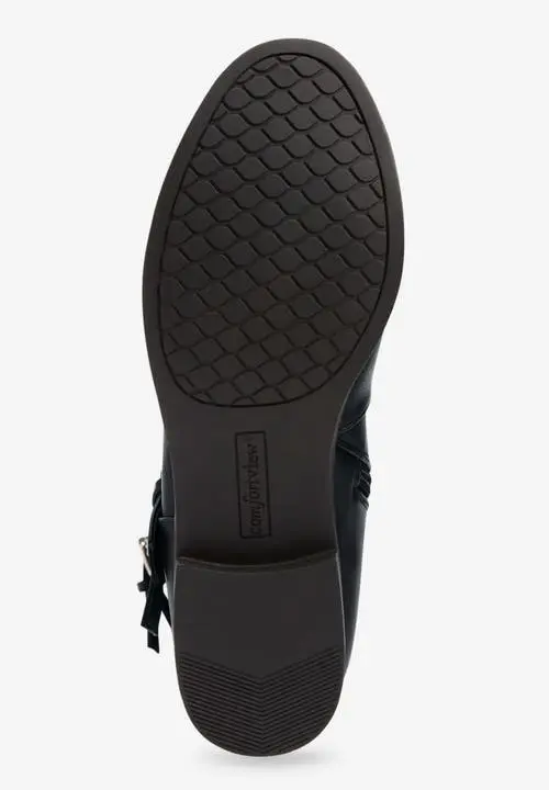 COMFORTVIEW The Whitley Wide Calf Boot - Black