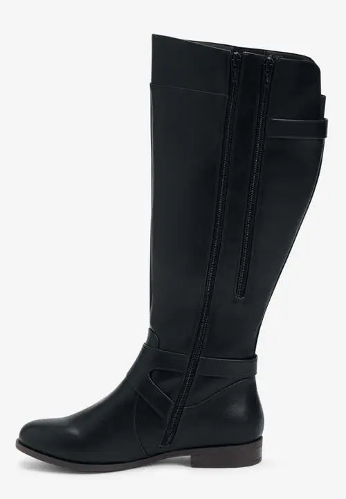 COMFORTVIEW The Whitley Wide Calf Boot - Black