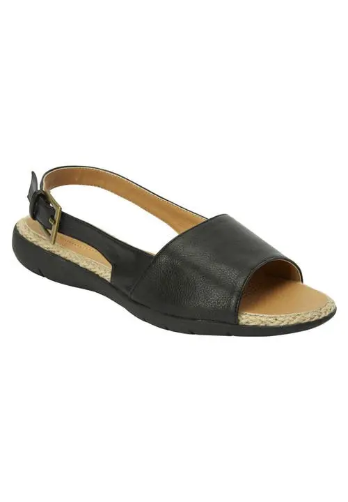 COMFORTVIEW Adele Sling Sandal - Black