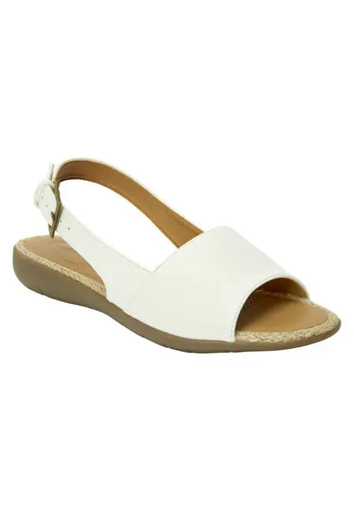 COMFORTVIEW Adele Sling Sandal - White