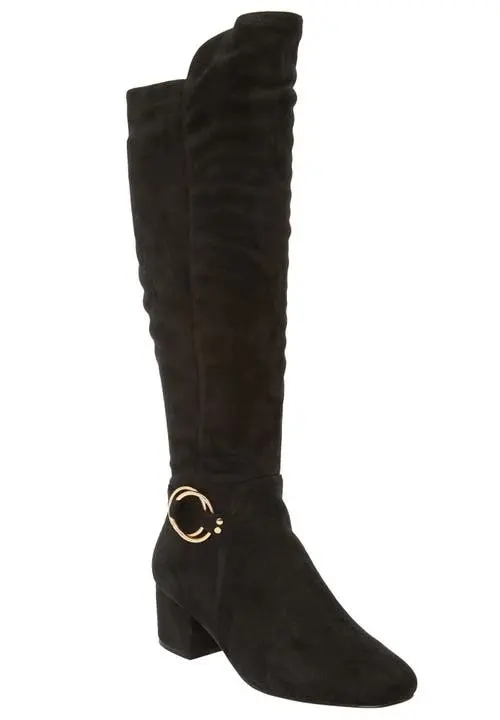 COMFORTVIEW The Ruthie Wide Calf Boot - Black