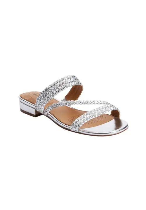 COMFORTVIEW The Adler Slip-on Mule - Silver