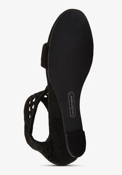 COMFORTVIEW The Harper Sandal - Black