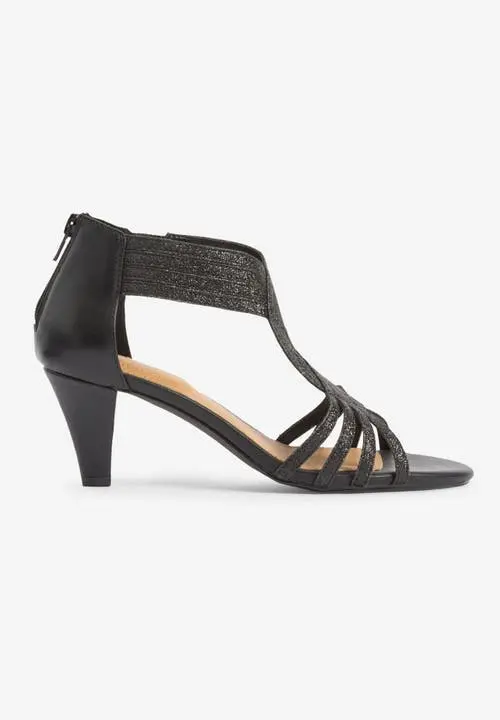 COMFORTVIEW The Genevieve Open-toe Pump - Black