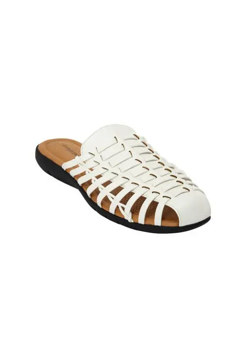 COMFORTVIEW The Wendy Slip-on Mule - White