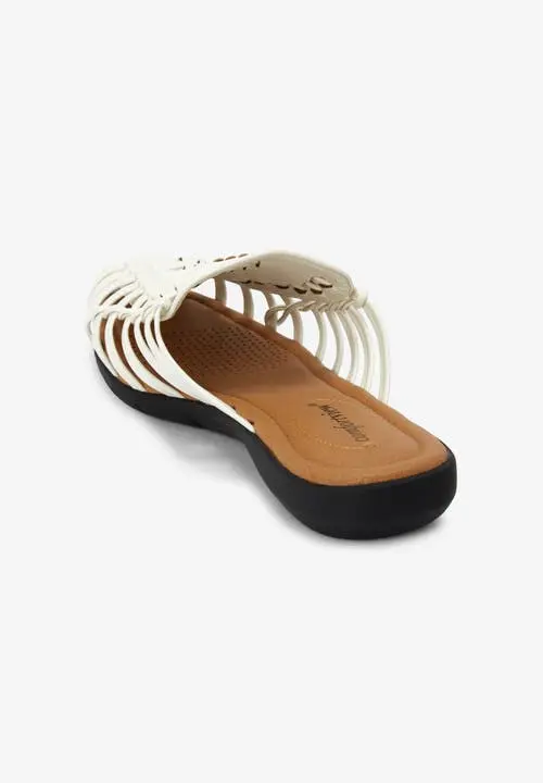 COMFORTVIEW The Wendy Slip-on Mule - White