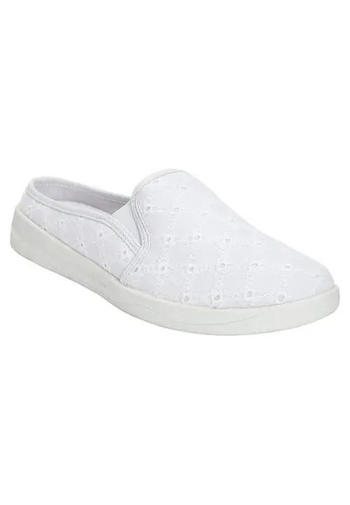 COMFORTVIEW The Camellia Slip-on Sneaker Mule - White