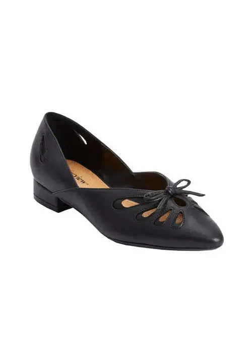 COMFORTVIEW Arabella Slip-on Flat - Black