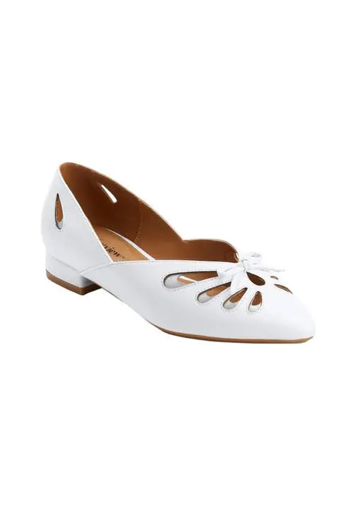 COMFORTVIEW Arabella Slip-on Flat - White