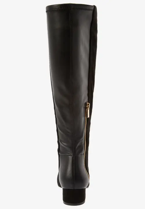COMFORTVIEW Ivana Wide Calf Boots - Black