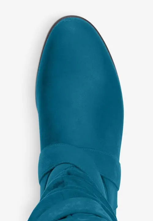 COMFORTVIEW Heather Wide Calf Boot - Teal