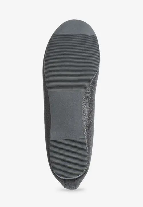 COMFORTVIEW The Dominique Embellished Flat - Black