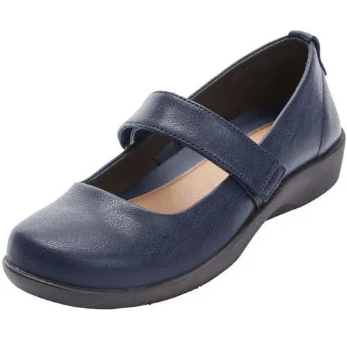COMFORTVIEW The Carla Mary Jane Flat - Navy