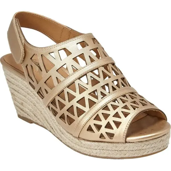 COMFORTVIEW The Karen Espadrille - Gold