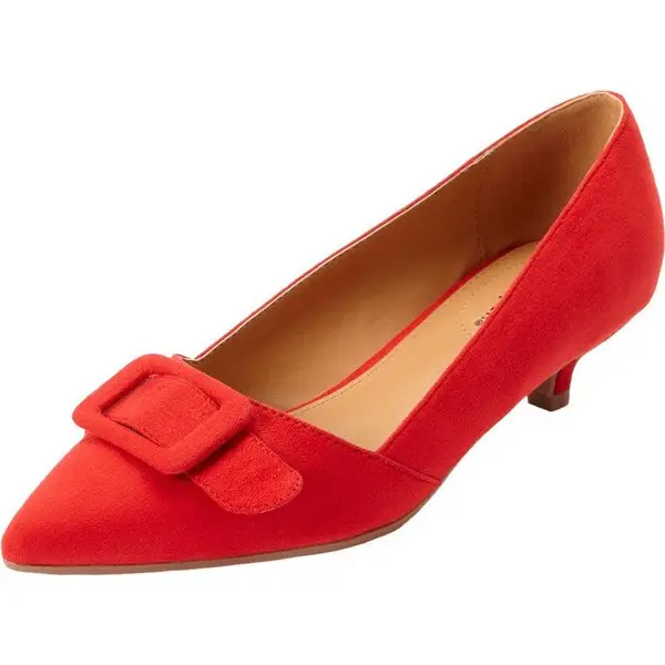 COMFORTVIEW The Holland Buckled Pumps - Bright Ruby