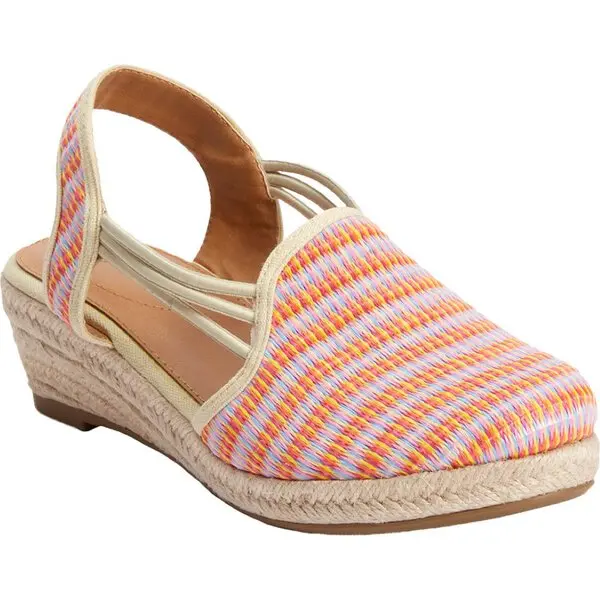 COMFORTVIEW The Clea Espadrille - Orange Multi