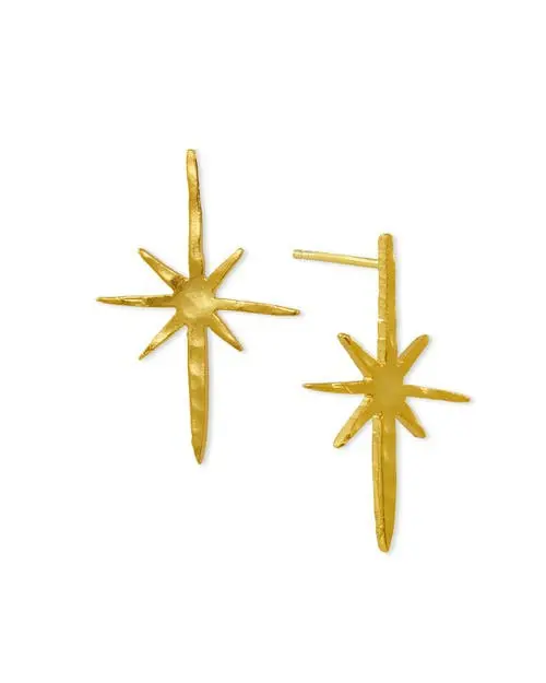 OTTOMAN HANDS Northern Star Stud Earrings - Brass