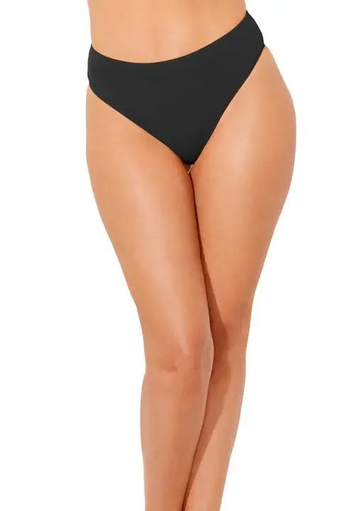 SWIMSUITS FOR ALL Hipster Swim Bottom - Black