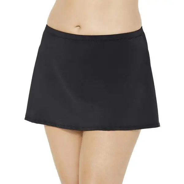 SWIMSUITS FOR ALL Chlorine Resistant A-line Swim Skirt - Black