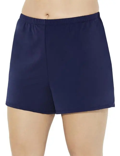 SWIMSUITS FOR ALL Chlorine Resistant Relaxed Fit Swim Short - Navy