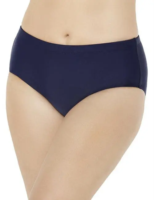SWIMSUITS FOR ALL Chlorine Resistant Full Coverage Brief - Navy