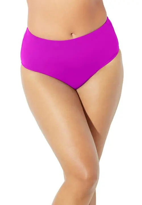 SWIMSUITS FOR ALL Chlorine Resistant Full Coverage Brief - Very Fuchsia
