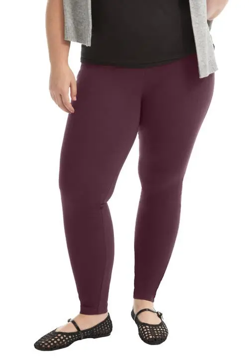 JUNE + VIE Classic Ankle Legging - Fig