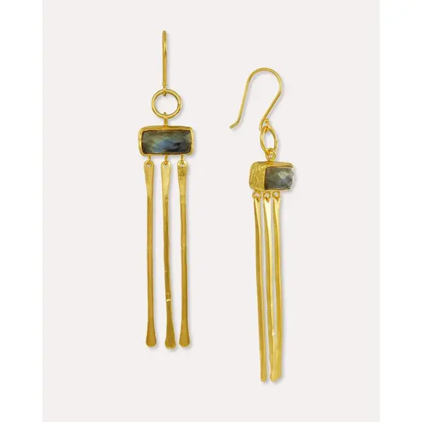 OTTOMAN HANDS Yasmin Labradorite Drop Earrings - Gold