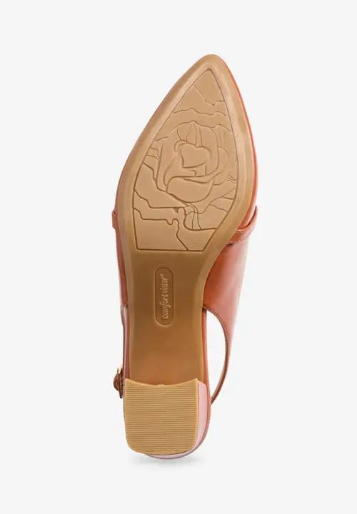 COMFORTVIEW The Oaklyn Sling Back Shoe - Brown