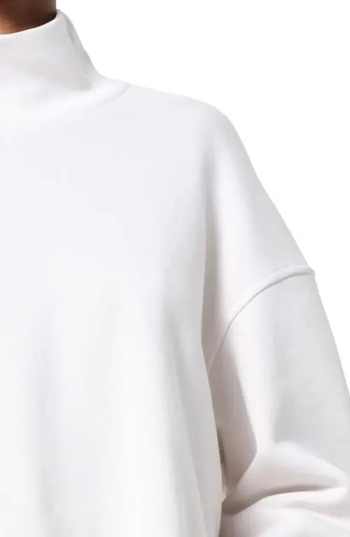 AGOLDE Isra Mock Neck Fleece Pullover