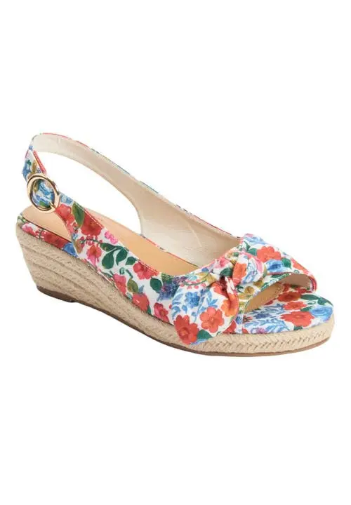 COMFORTVIEW Zanea Espadrille - Gardenia Floral