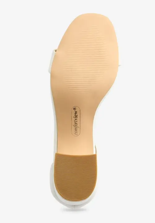 COMFORTVIEW Orly Sandal - White