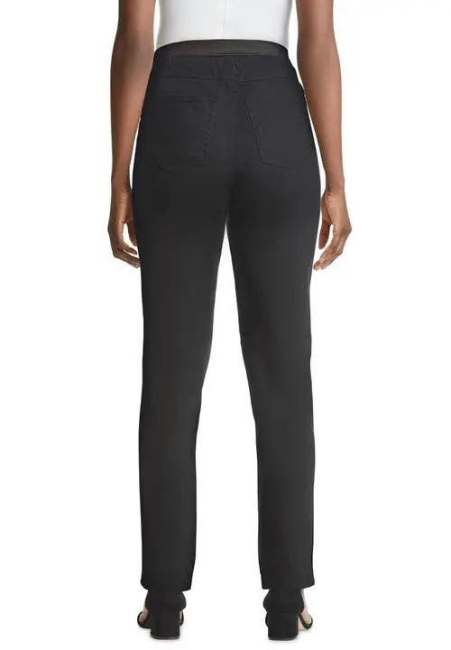 JESSICA LONDON Stretch Denim Jeggings - Black