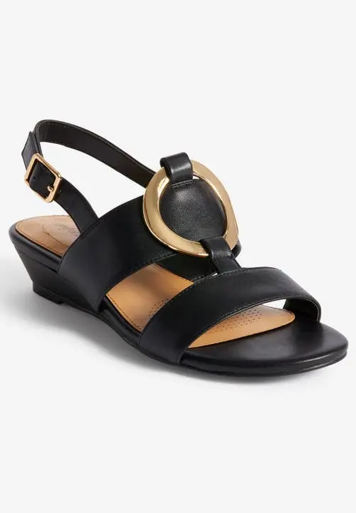COMFORTVIEW The Rosetta Sandal - Black