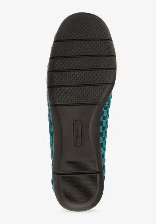 COMFORTVIEW Bethany Stretch Woven Slip-on Flat - Dark Hunter