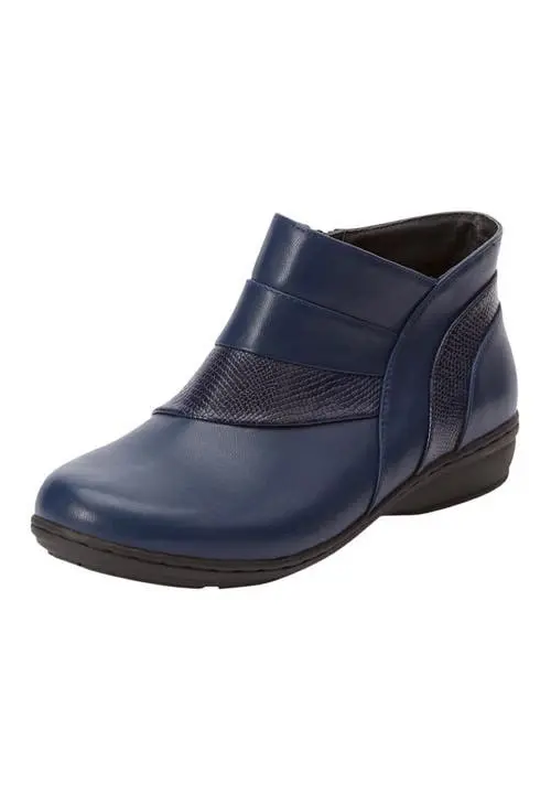 COMFORTVIEW The Jolene Bootie - Navy