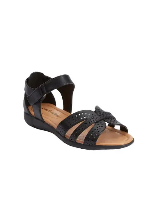 COMFORTVIEW The Christiana Sandal - Black