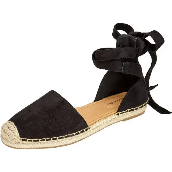 COMFORTVIEW The Shayla Flat Espadrille - Black