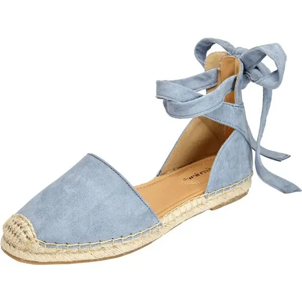 COMFORTVIEW The Shayla Flat Espadrille - Chambray