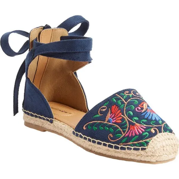 COMFORTVIEW The Shayla Flat Espadrille - Embroidery